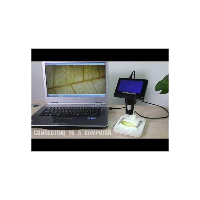 Koolertron 4.3 inch Full Color LCD Digital USB Microscope with 10X-600X ...