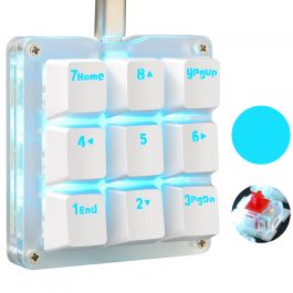 Koolertron One Handed Macro Mechanical Keyboard with 9 Fully ...
