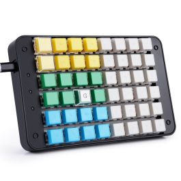 Koolertron One Handed Mechanical Gaming Keyboard with 32 Macro Keys, 48 ...