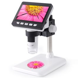 Koolertron 4.3 inch IPS Digital Microscope,1080P 50-1000X Magnification ...