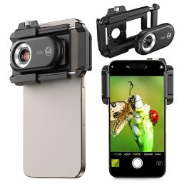 150x Phone Microscope Lens with LED and CPL Filters Portable Digital ...