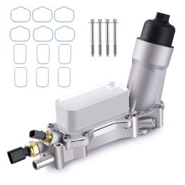 Koolertron 926-959 Aluminum Engine Oil Cooler Oil Filter Housing with ...